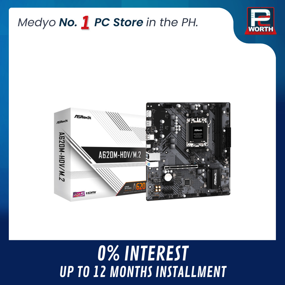 ASROCK A620M-HDV M.2 DDR5 MATX AM5 | PC Worth