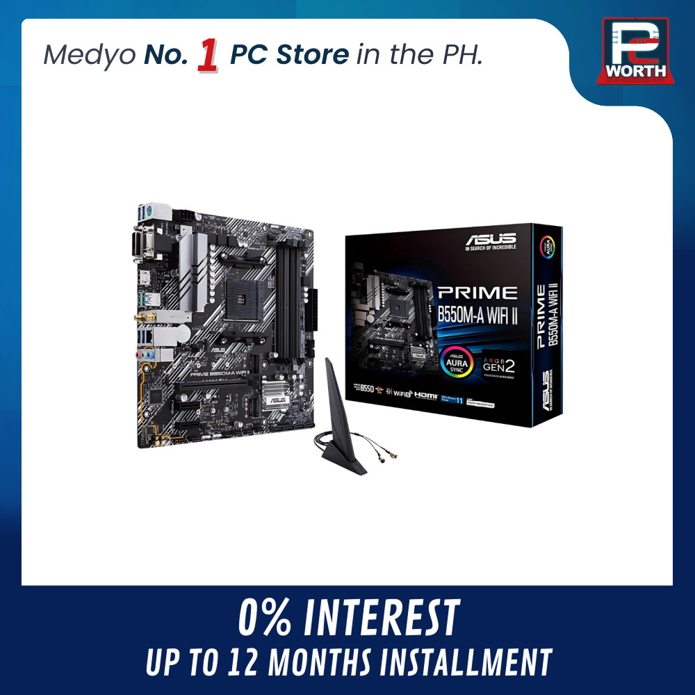 ASUS PRIME B550M-A WIFI II DDR4 MATX AM4 | PC Worth
