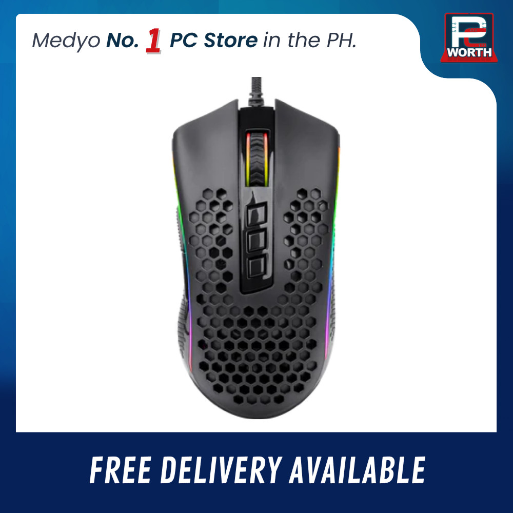 REDRAGON M808-RGB STORM GAMING MOUSE BLACK | PC Worth