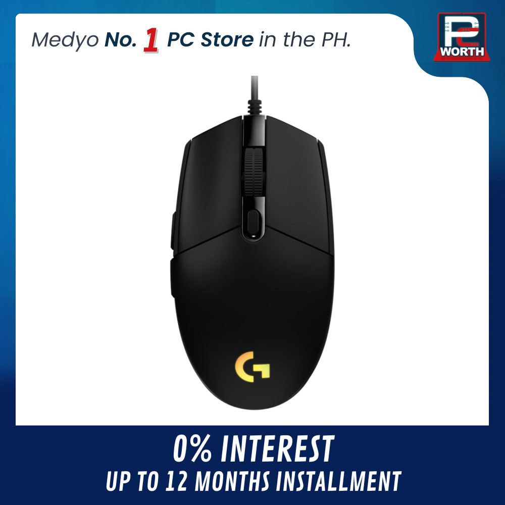LOGITECH G102 LIGHTSYNC RGB GAMING MOUSE BLACK | PC Worth