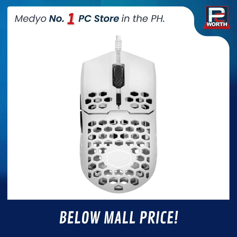 COOLER MASTER MM710 OPTICAL MOUSE MATTE WHITE | PC Worth