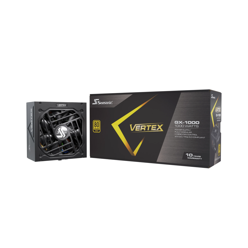 SEASONIC VERTEX GX-1000 1000W 80+ GOLD ATX WITH PCIE 5.0 FULLY MODULAR | PC Worth