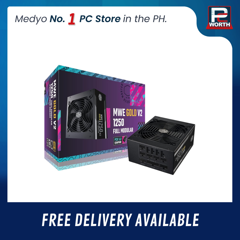 COOLER MASTER MWE V2 1250W 80+ GOLD ATX 3.0 FULLY MODULAR | PC Worth