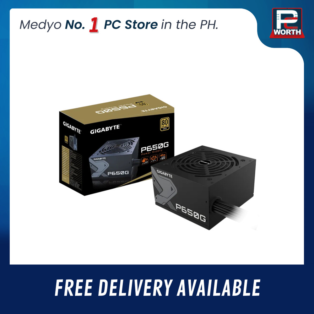 GIGABYTE P650G BLACK 650W 80+ GOLD ATX NON MODULAR | PC Worth