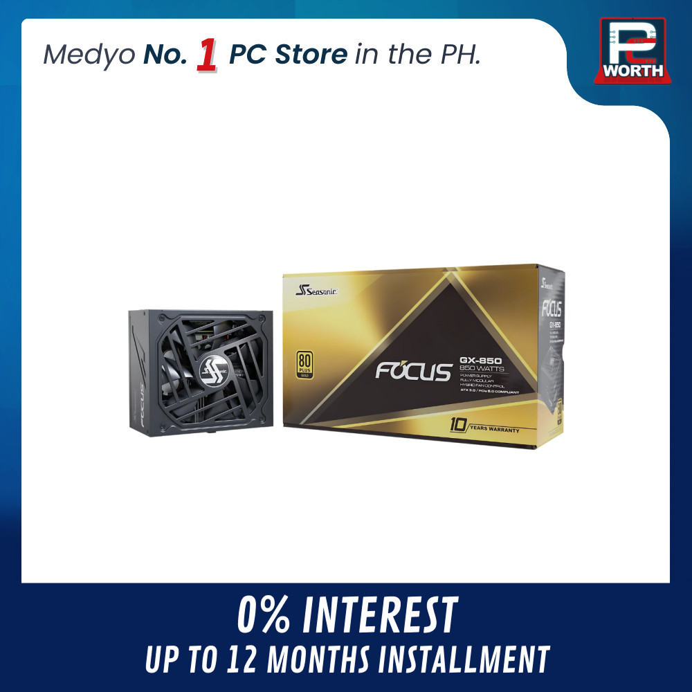 SEASONIC FOCUS GX-850 850W 80+ GOLD MODULAR BLACK WITH PCIE 5.0 FULLY ...