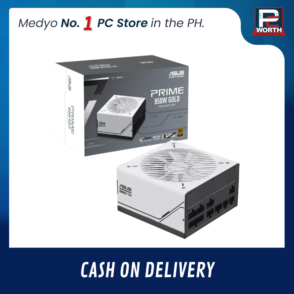 ASUS PRIME AP-850G 850W WHITE-BLACK ATX GOLD WITH PCIE 5.0 FULLY ...