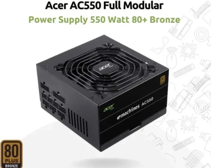 ACER AC-550 550W 80+ BRONZE ATX FULLY MODULAR | PC Worth