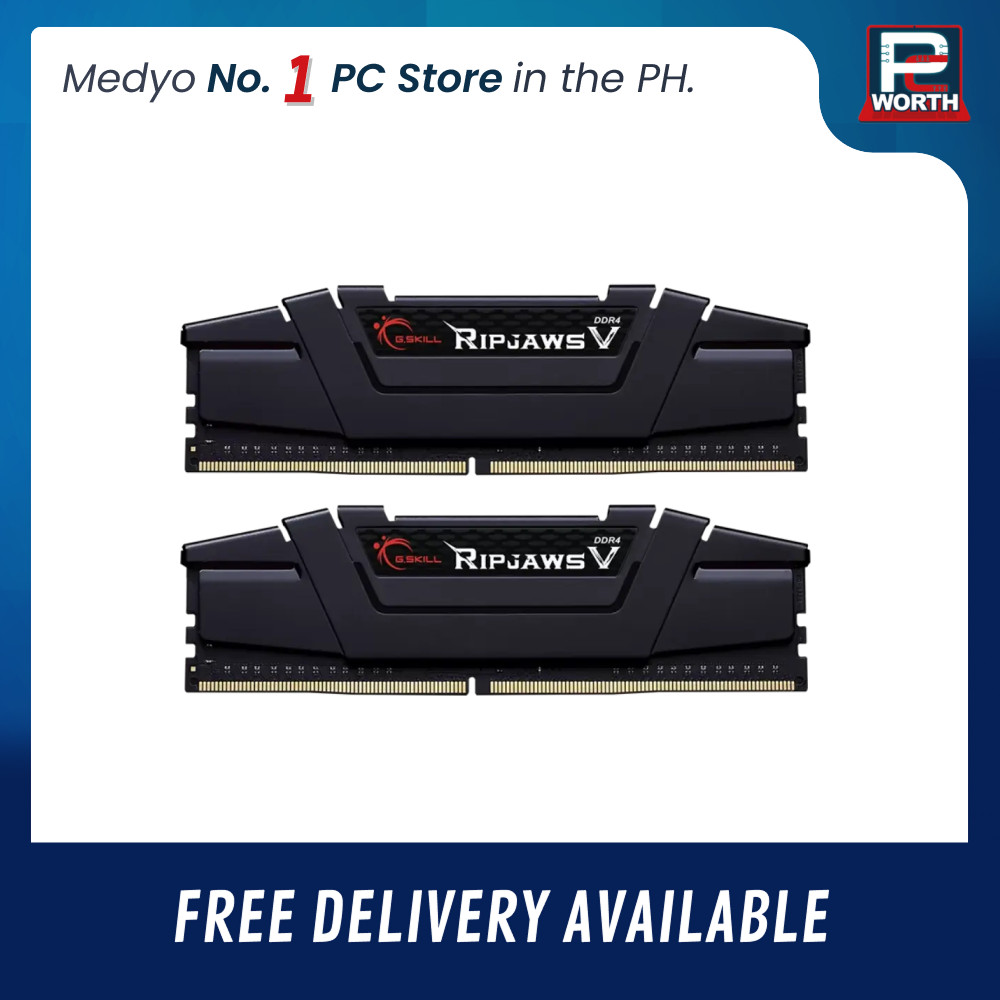 G-SKILL RIPJAWS V BLACK 16GBx2 = 32GB 3200MHZ DDR4 | PC Worth