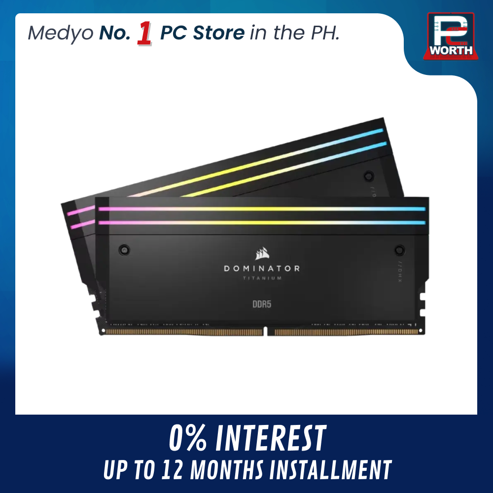 CORSAIR DOMINATOR TITANIUM RGB BLACK 16GBX2=32GB 6600MHZ DDR5 CL32 XMP ...