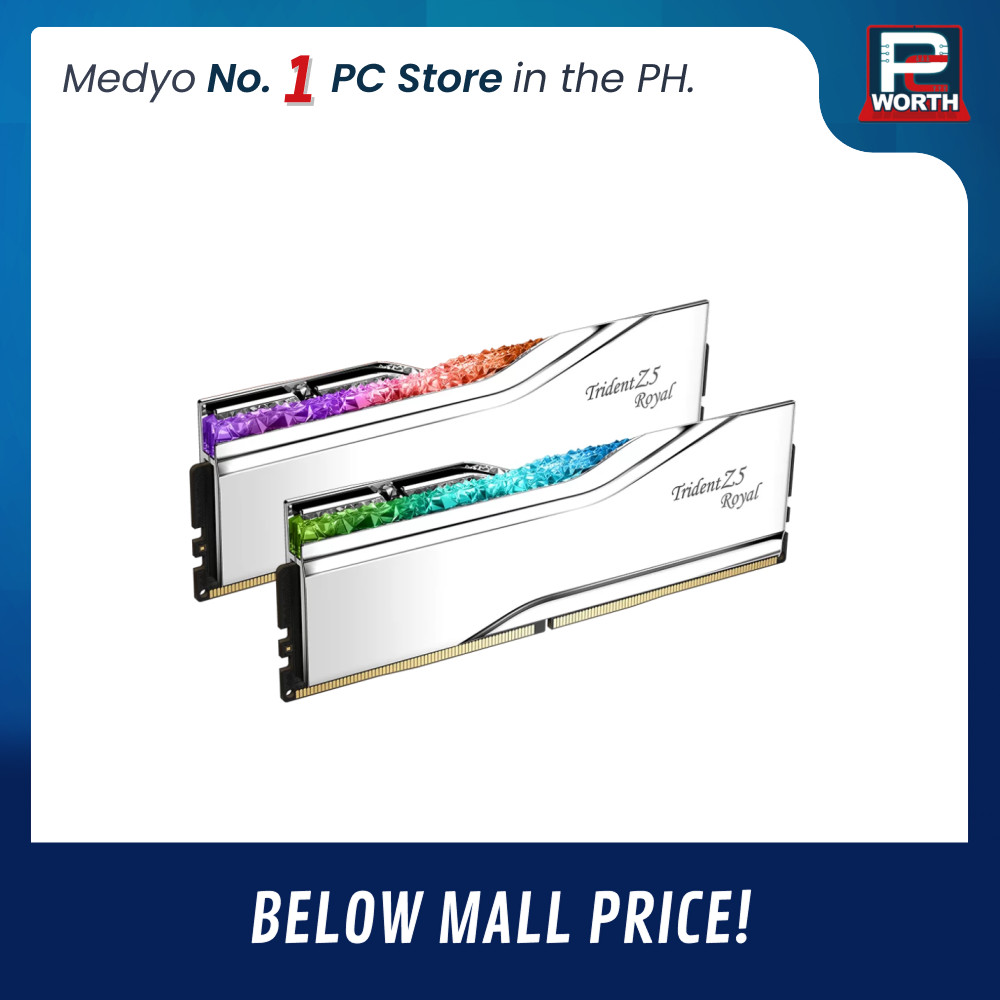 G-SKILL TRIDENT Z5 ROYAL RGB SILVER 16GBX2=32GB 7200MHZ DDR5 XMP | PC Worth