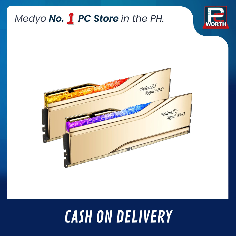 G-SKILL TRIDENT Z5 ROYAL NEO GOLD RGB 16GBX2=32GB 6400MHZ DDR5 CL30 ...