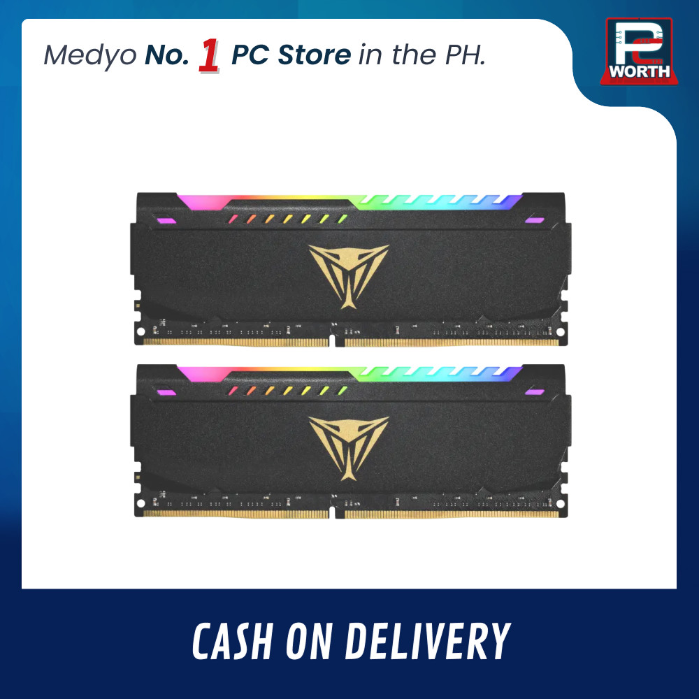 PATRIOT VIPER STEEL RGB BLACK 8GBX2=16GB 3200MHZ DDR4 CL16 | PC Worth