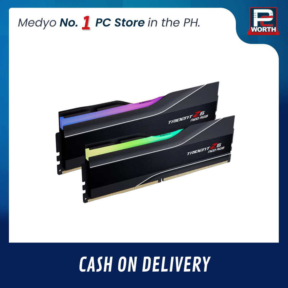 G-SKILL TRIDENT Z5 NEO RGB 24GBX2=48GB 6000MHZ DDR5 BLACK CL28-36 EXPO ...