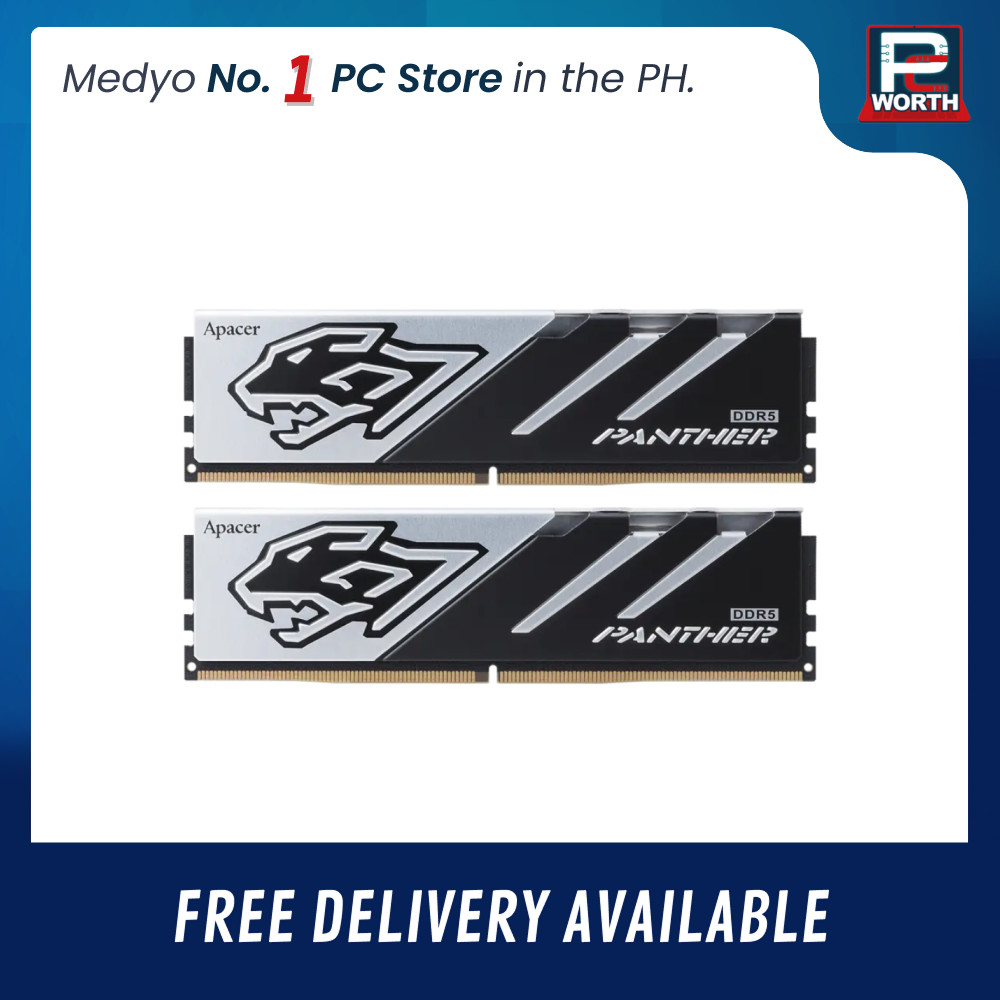 APACER PANTHER OC NON-RGB BLACK GREY 16GBX2=32GB 6000MHZ DDR5 XMP EXPO ...